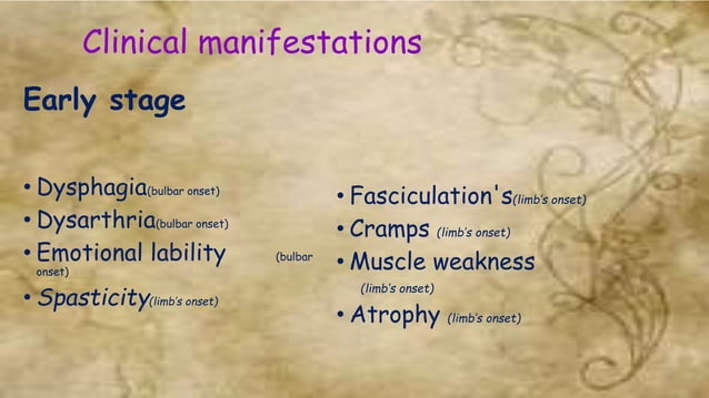 Amyotrophic lateral sclerosis (als) | PPTX | Dental Health | Diseases and Conditions