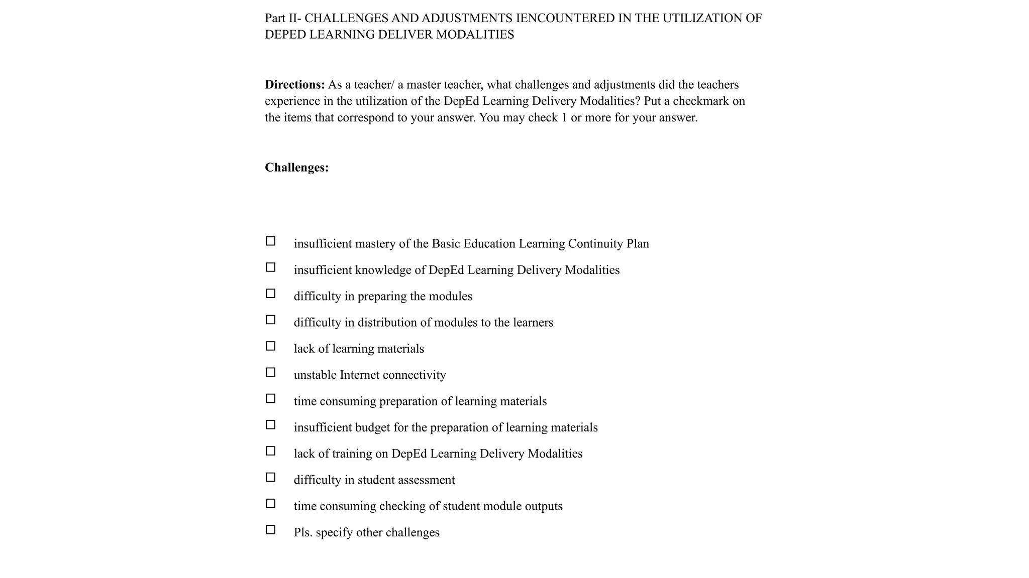 department of education delivering learning modalities | PPT