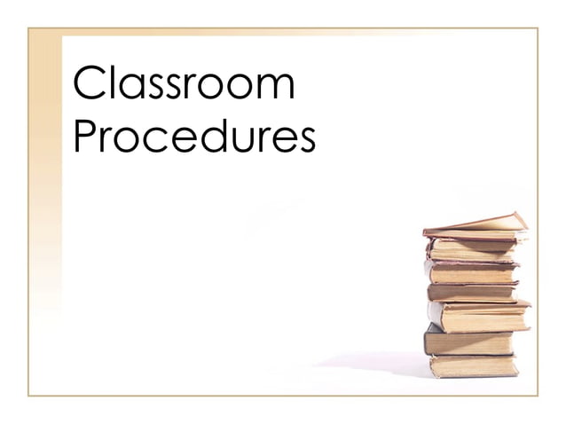 Amys Classroom Procedures | PPT