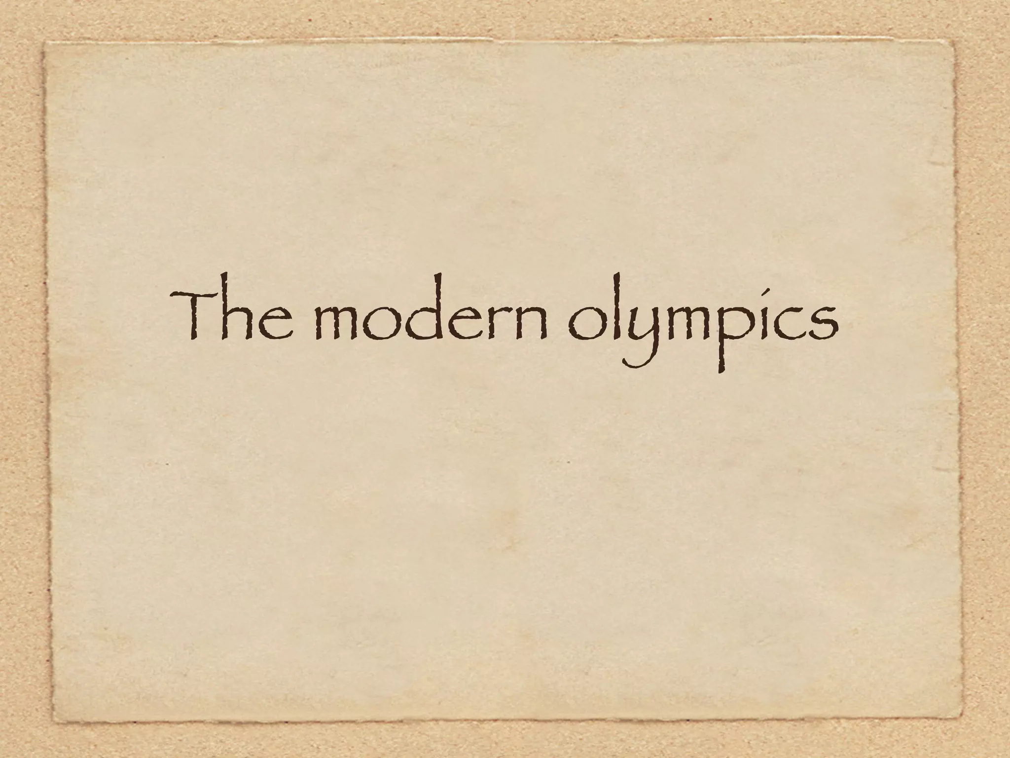 Amy's modern olympics | KEY