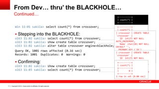 A MySQL Odyssey - A Blackhole Crossover | PDF | Databases | Computer ...