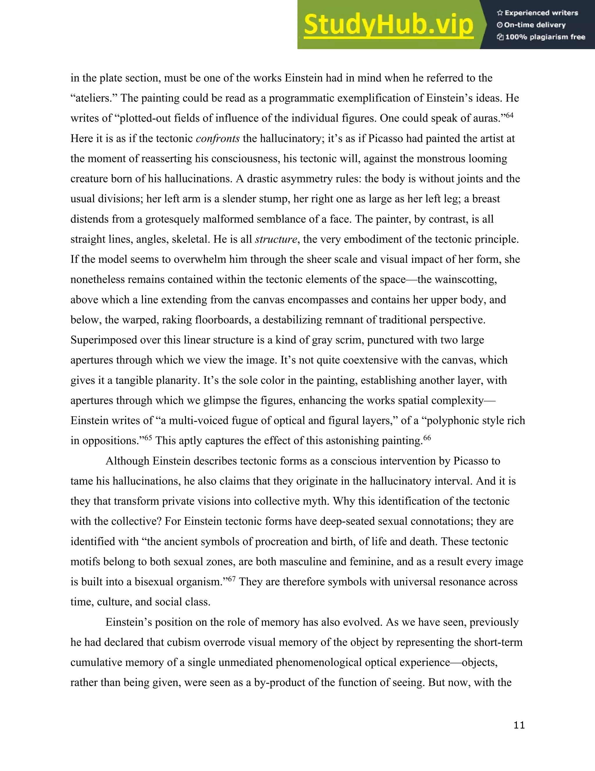 A Mythology Of Forms Carl Einstein On Picasso | PDF