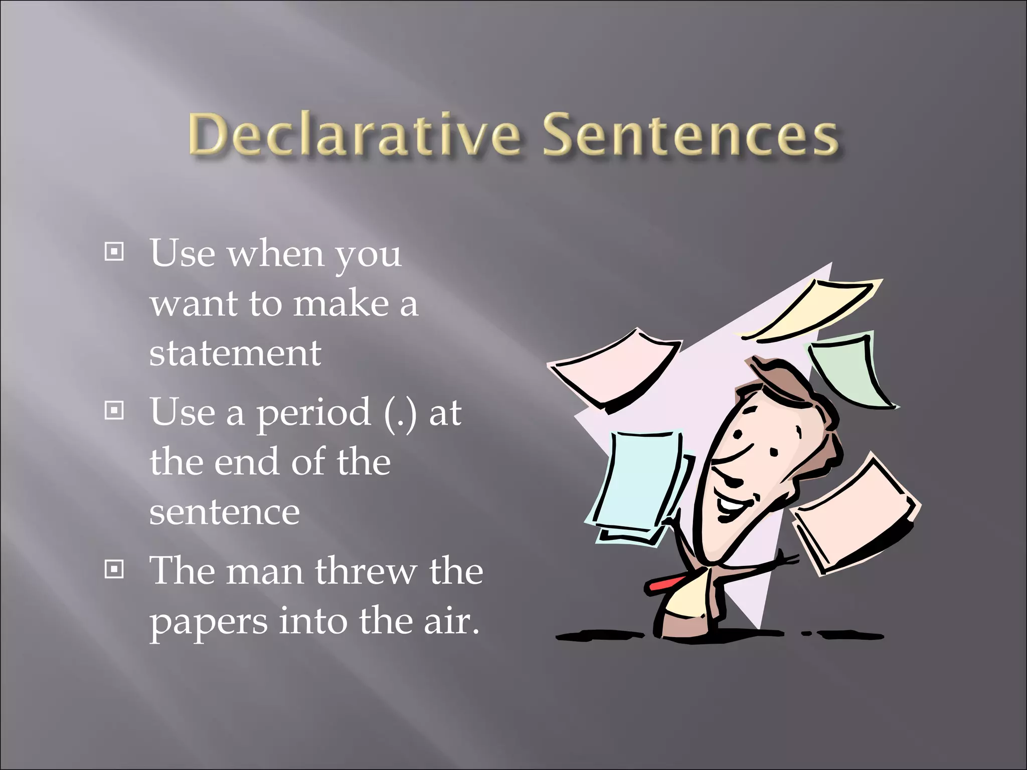 Amy types of sentences | PPT