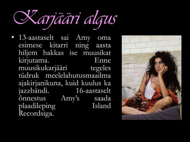 Amy Winehouse 2 | PPTX