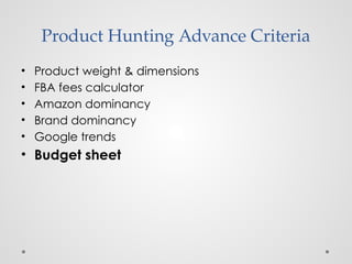 Amz Product Hunting Basics - APMFww.pptx