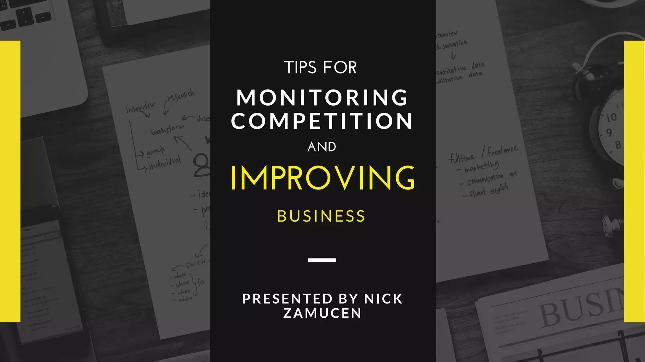Tips for Monitoring Competition and Improving Business | PPT
