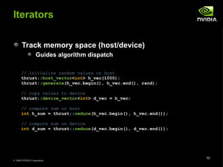 An introduction to thrust CUDA | PDF | Programming Languages | Computing