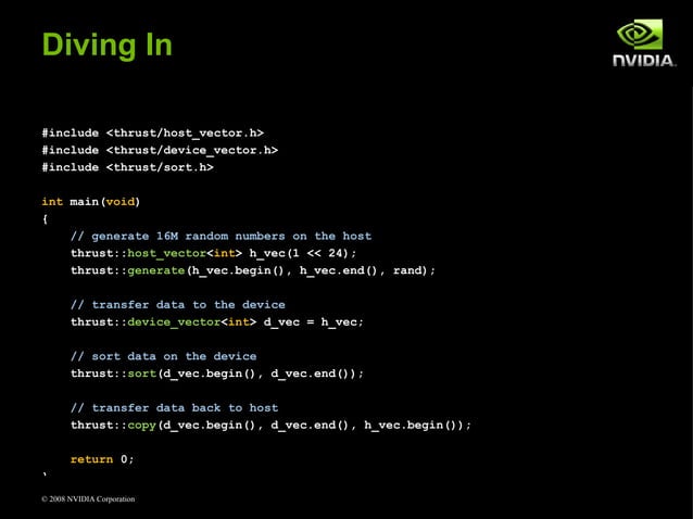 An introduction to thrust CUDA | PDF | Programming Languages | Computing