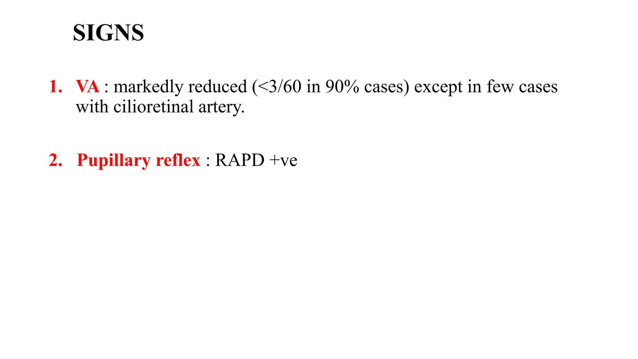 RETINAL ARTERY OCCLUSIONS CRAO BRAO CLRAO | PPTX