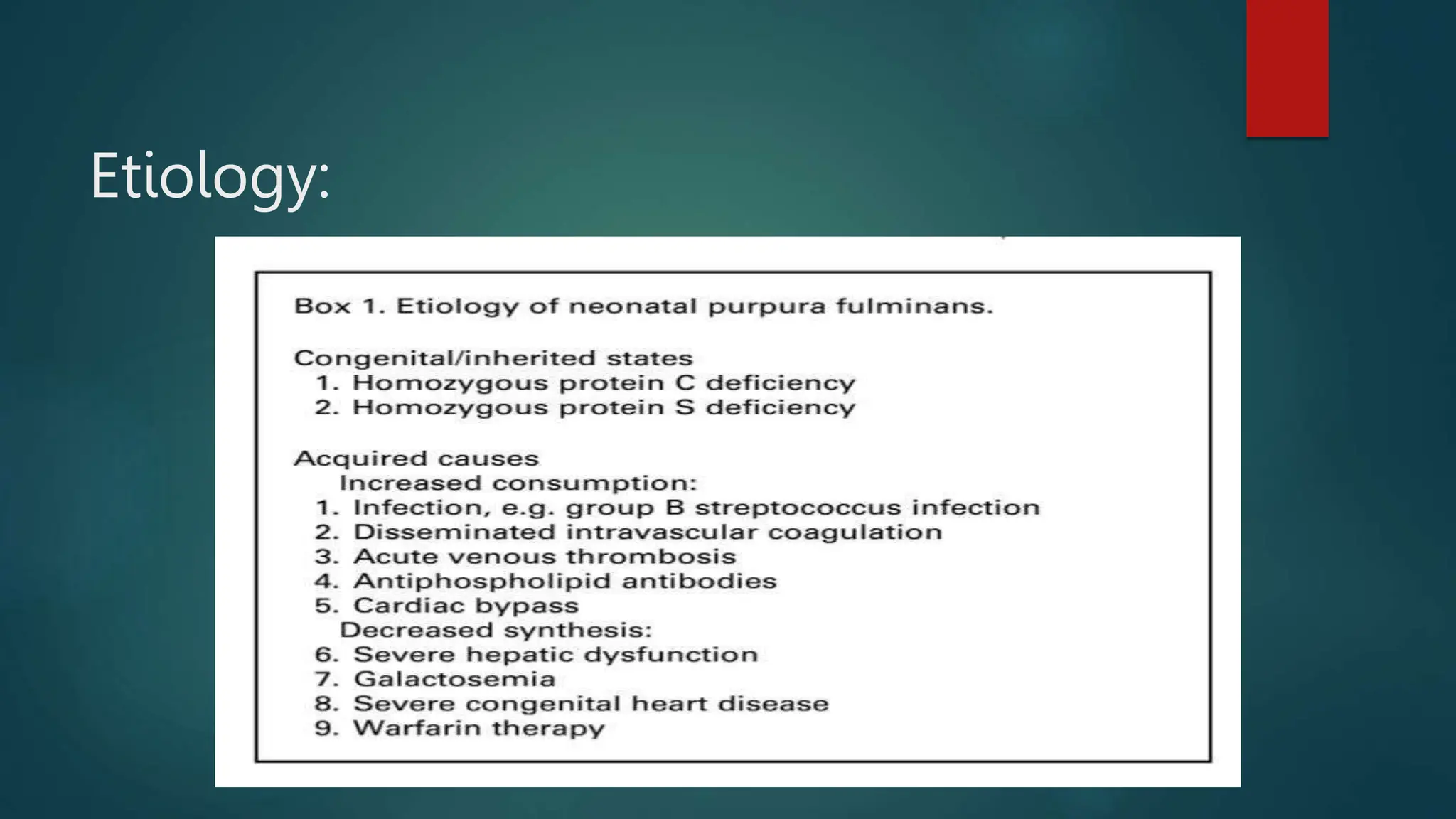 Protein C deficiency in Neonate - rare presentation | PPTX
