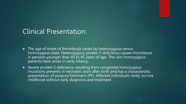 Protein C deficiency in Neonate - rare presentation | PPTX | Pregnancy ...