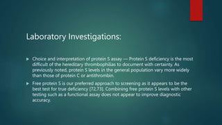 Protein C deficiency in Neonate - rare presentation | PPTX
