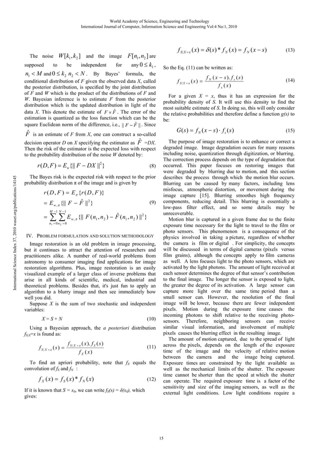 An adaptive-model-for-blind-image-restoration-using-bayesian-approach | PDF | Photo Editing ...