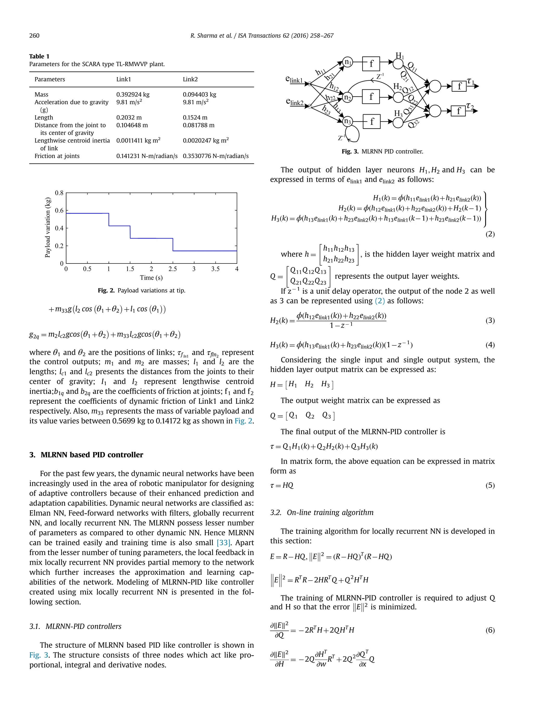 An Adaptive Pid Like Controller Using Mix Locally Recurrent Neural