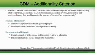 An Analysis of Clean Development Mechanism | PPTX