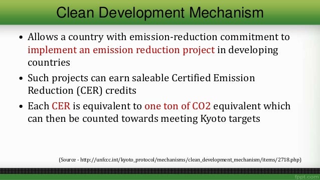 An Analysis of Clean Development Mechanism