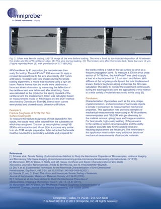 Application Note: Nanomechanical Tests Using a Nanomanipulator | PDF