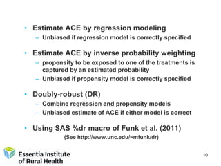 An Application of Doubly Robust Estimation JOHNSON | PPTX