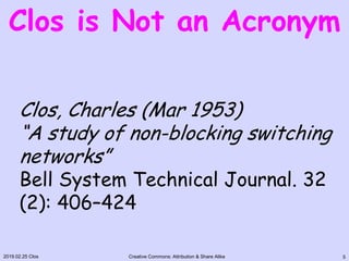 An Approach to Routing in a Clos | PPT