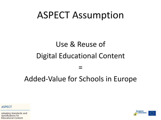 Overview of the ASPECT Project | PPTX