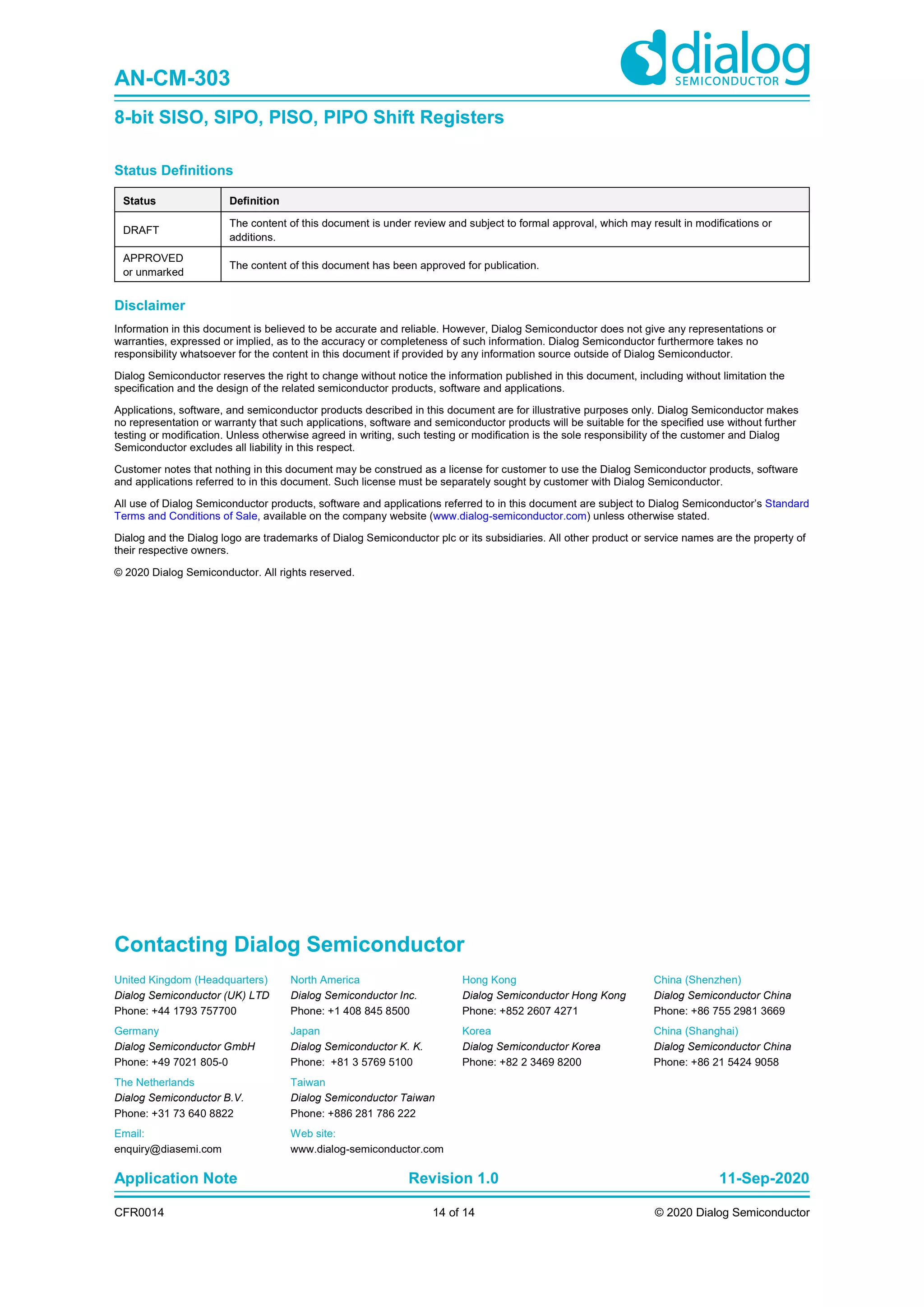 An cm-303 8-bit-siso_sipo_piso_pipo_shift_registers | PDF