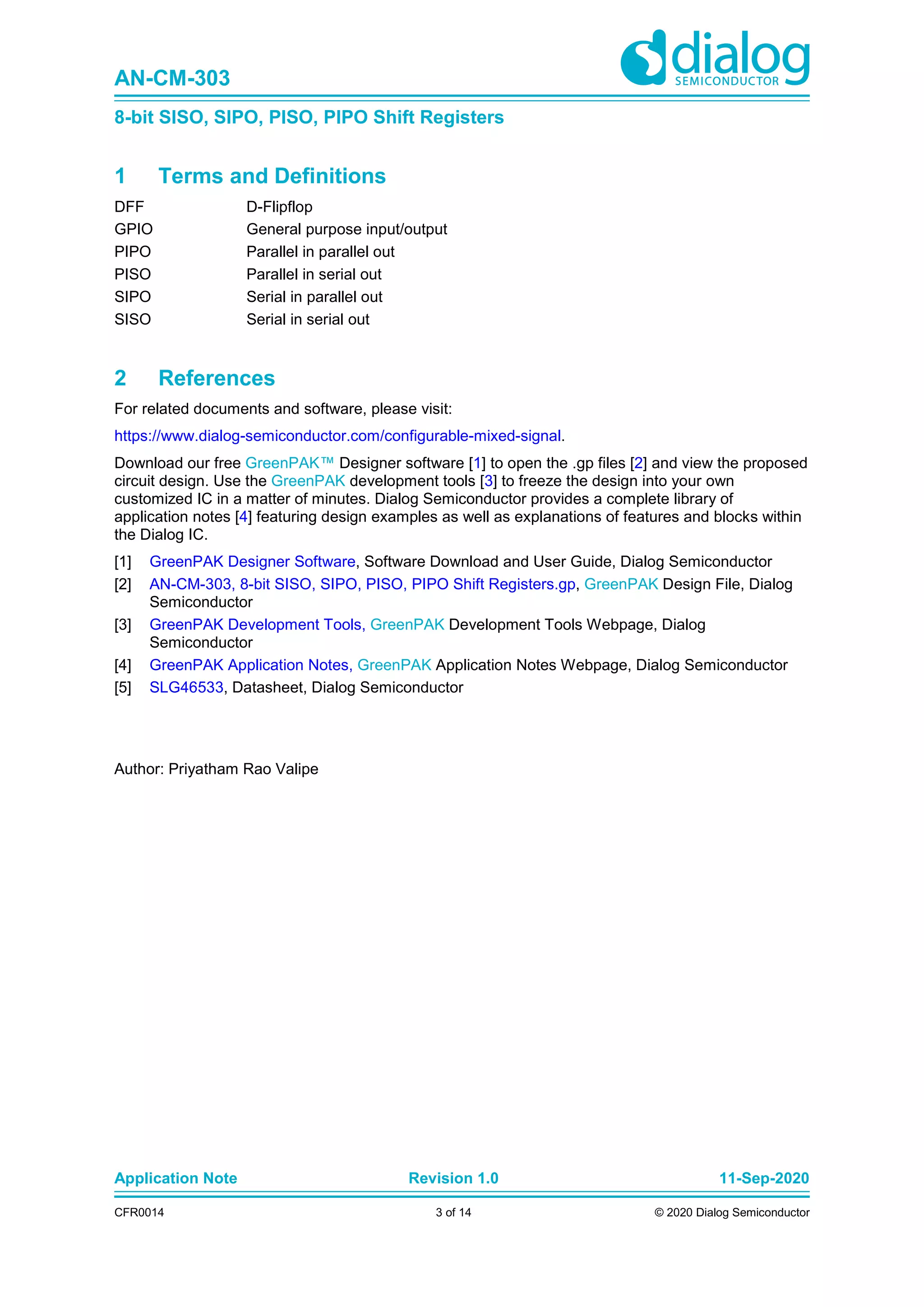 An cm-303 8-bit-siso_sipo_piso_pipo_shift_registers | PDF