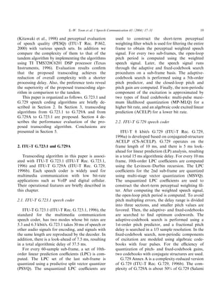 An eﬃcient transcoding algorithm for G.723.1 and G.729A ... | PDF
