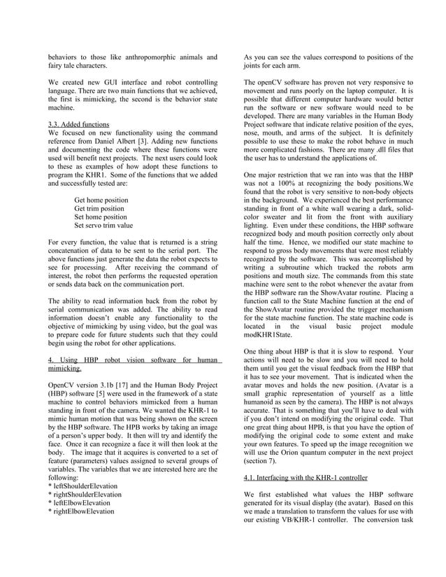 An Emotional Mimicking Humanoid Biped Robot And Its Quantum Pdf