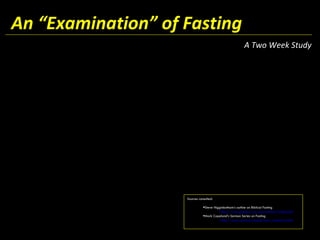 An Examination of Fasting | PPT | Christianity | Religion & Spirituality