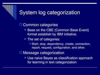 An Integrated Framework on Mining Logs Files for Computing System Management | PPT