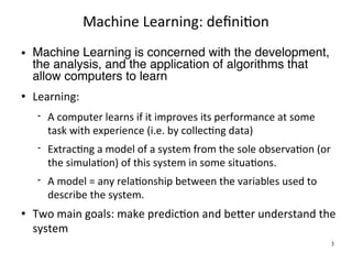 An introduc on to Machine Learning | PPT