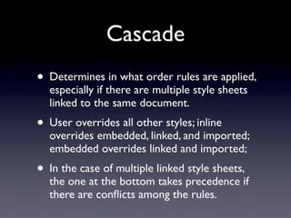 An Introduction to CSS | PPT