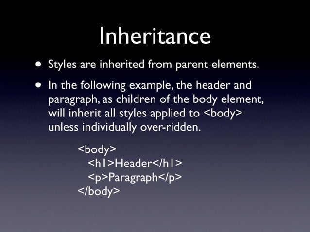 An Introduction to CSS | PPT