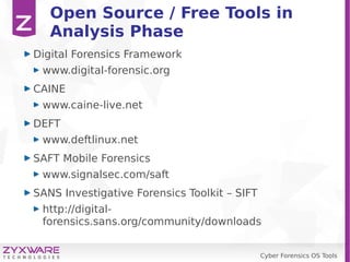 An introduction to cyber forensics and open source tools in cyber forensics | PPT