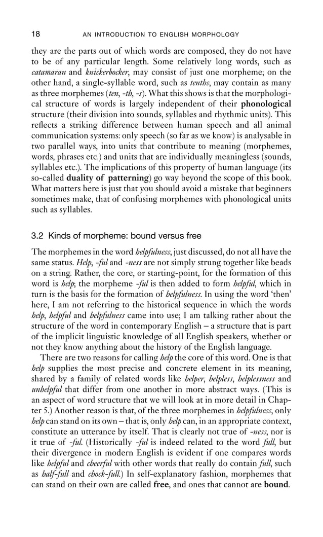 An Introduction To English Morphology Pdf