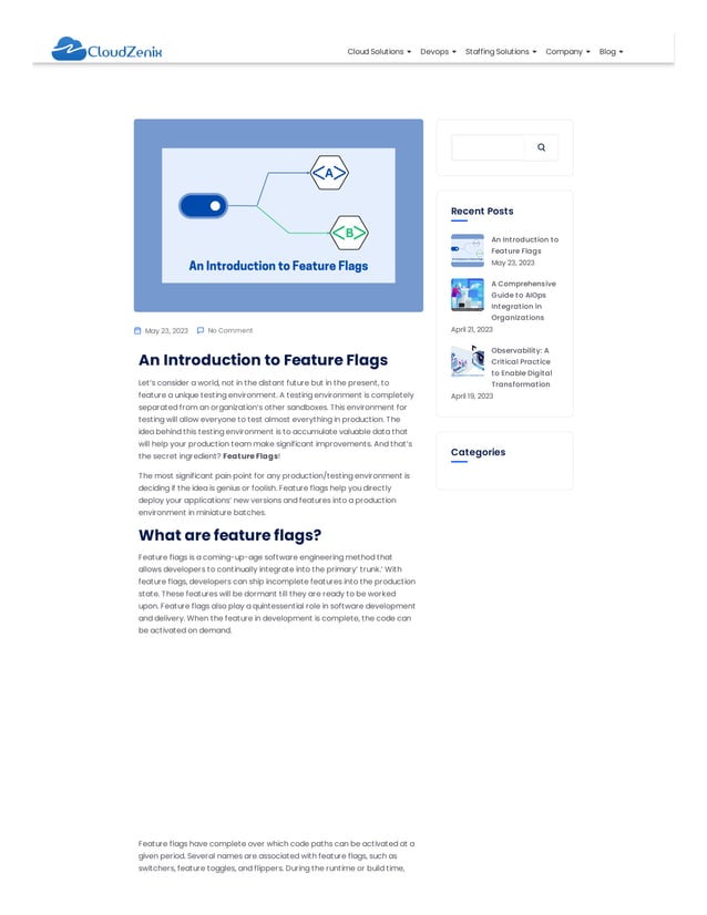 An Introduction to Feature Flags | PDF
