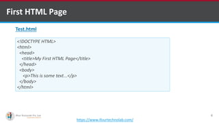 An-Introduction-to-HTML | PPT