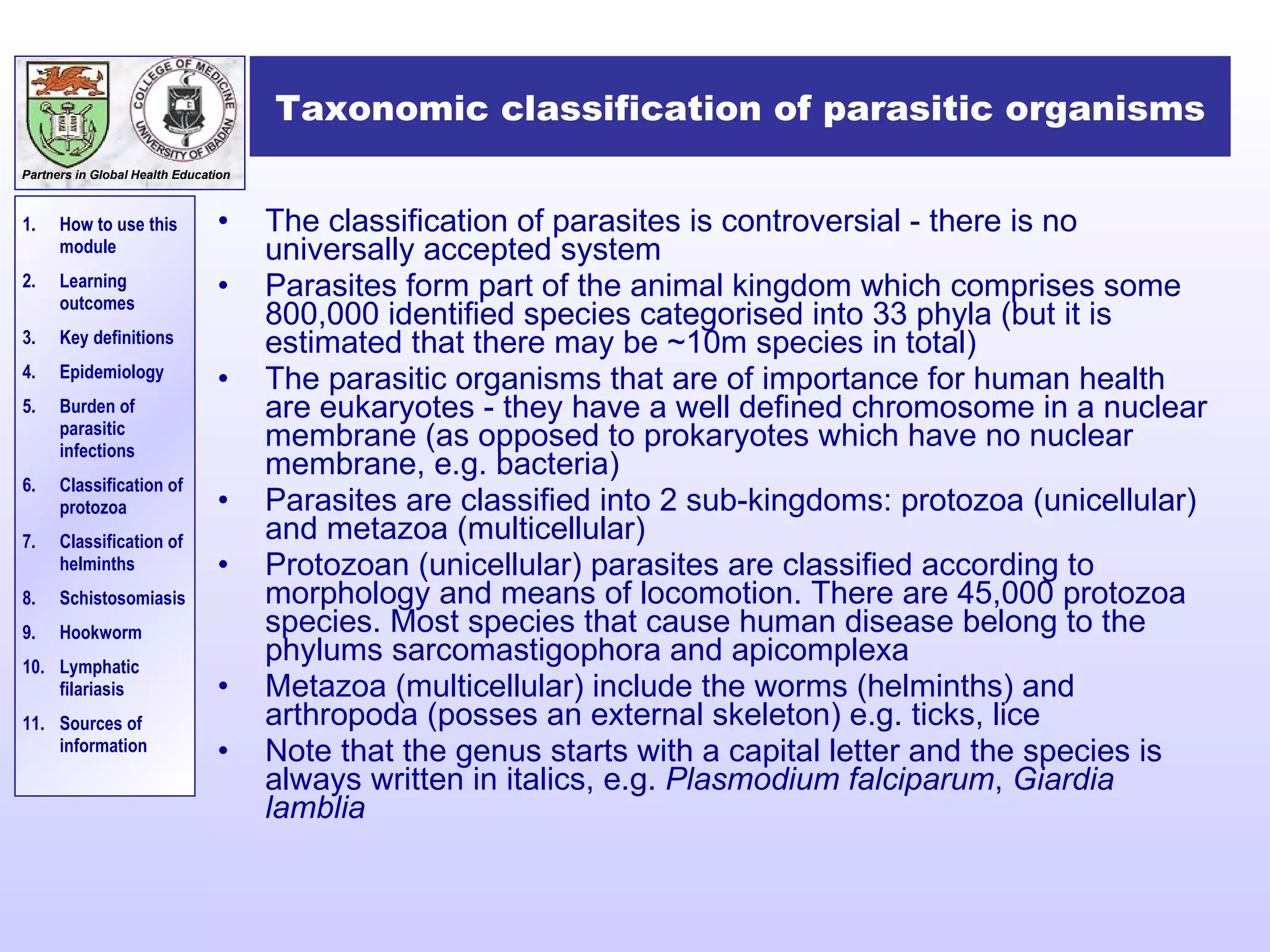 An introduction to Medical Parasitology | PPT