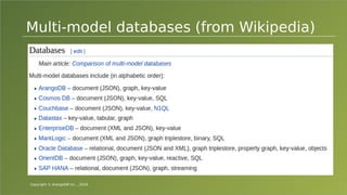 An introduction to multi-model databases | PDF