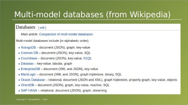 An introduction to multi-model databases