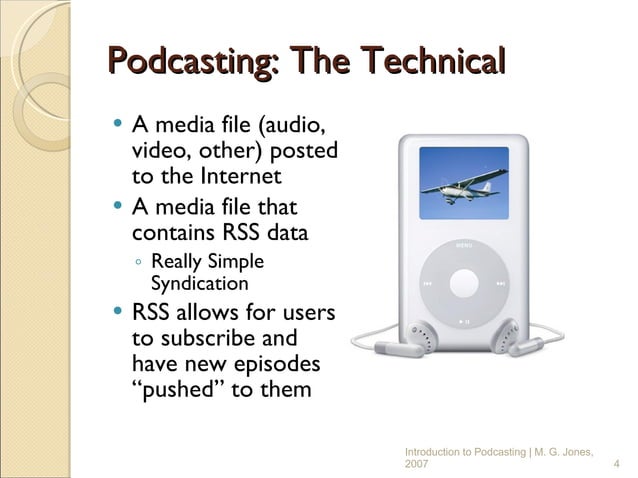 An introduction to Podcasting | PPT