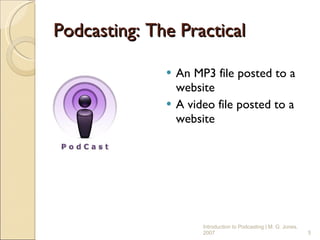 An introduction to Podcasting | PPT