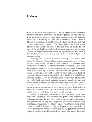 An introduction-to-polymer-physics | PDF