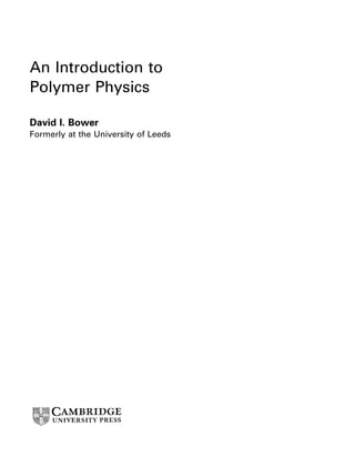 An introduction-to-polymer-physics | PDF