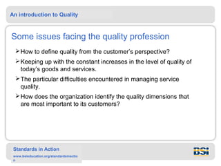 An introduction-to-quality | PPT | Consumer Issues | Business