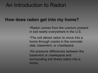 An Introduction To Radon | PPT