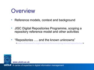 An introduction to repository reference models | PPT