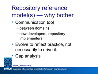An introduction to repository reference models | PPT