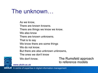 An introduction to repository reference models | PPT