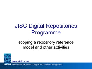 An introduction to repository reference models | PPT
